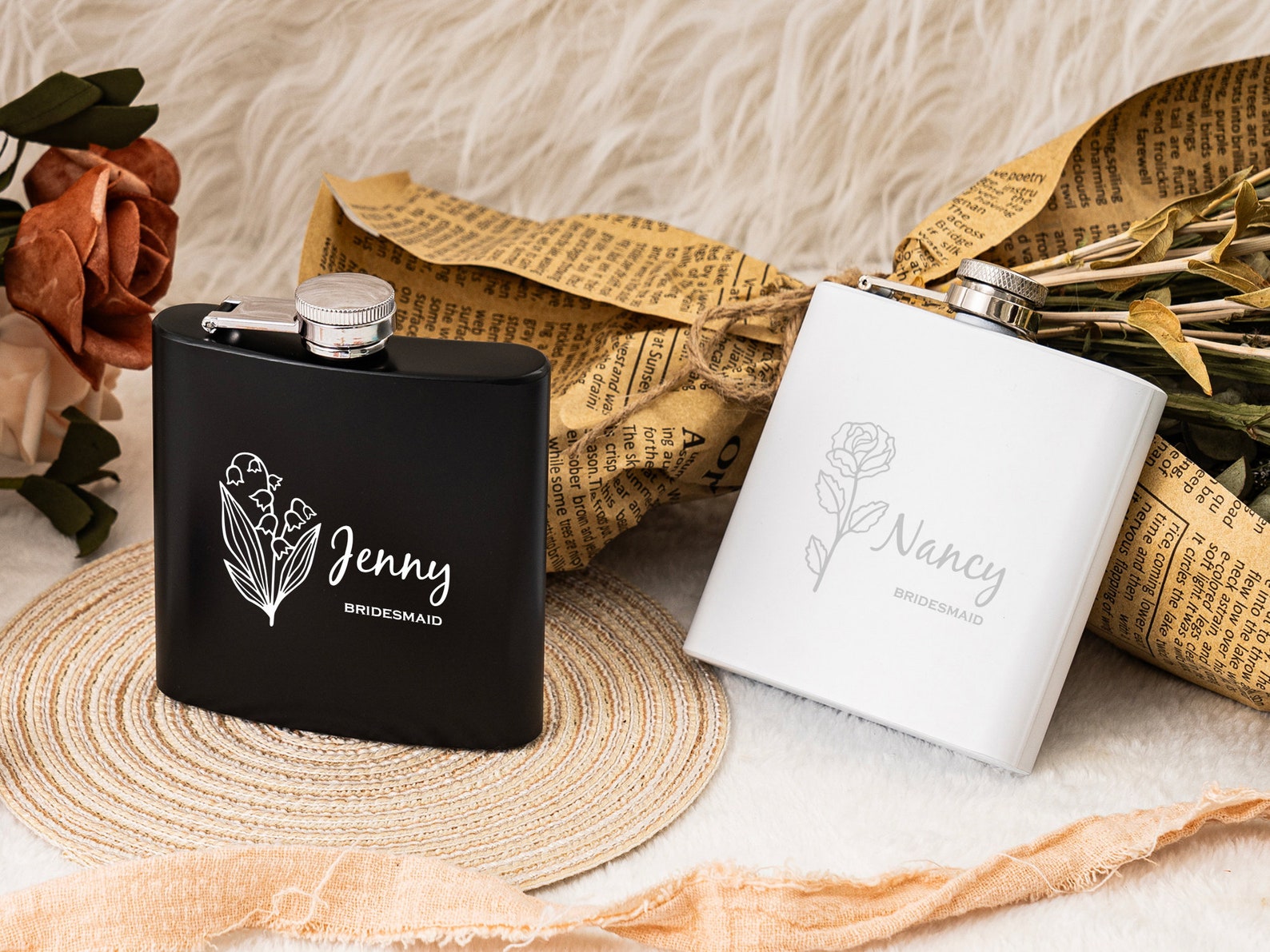 Personalized Women's Flask | Custom Women's Flask | Laser Engraved ...