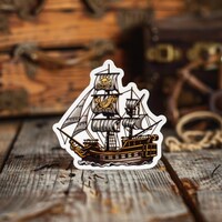 Female Pirate 10(vinyl Sticker, Vinyl Decal, Laptop, Tumbler, Notebook ...