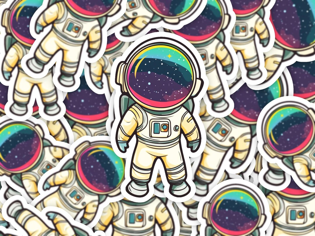 Space Astronaut Sticker, Astronaut Sticker, Space Sticker - Etsy