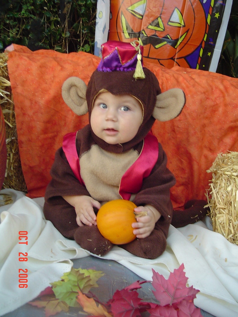 ABU Monkey Size 3T Costume From Aladdin Custom Made to Order - Etsy