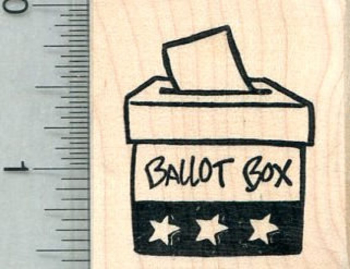 Ballot Box Rubber Stamp Voting Rights Series E32009 Wood - Etsy