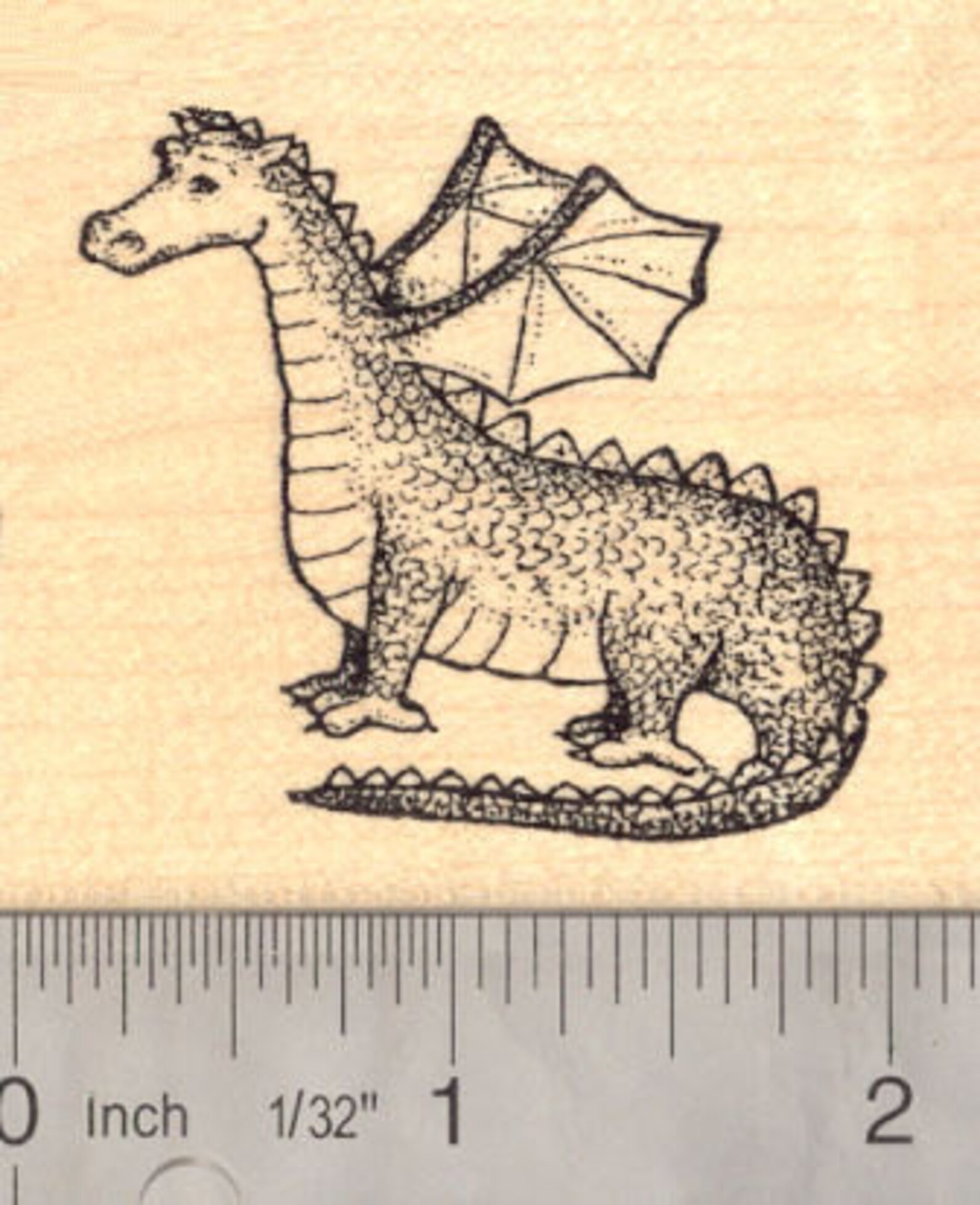 Dragon Rubber Stamp Mythological Fantasy J16306 WM - Etsy