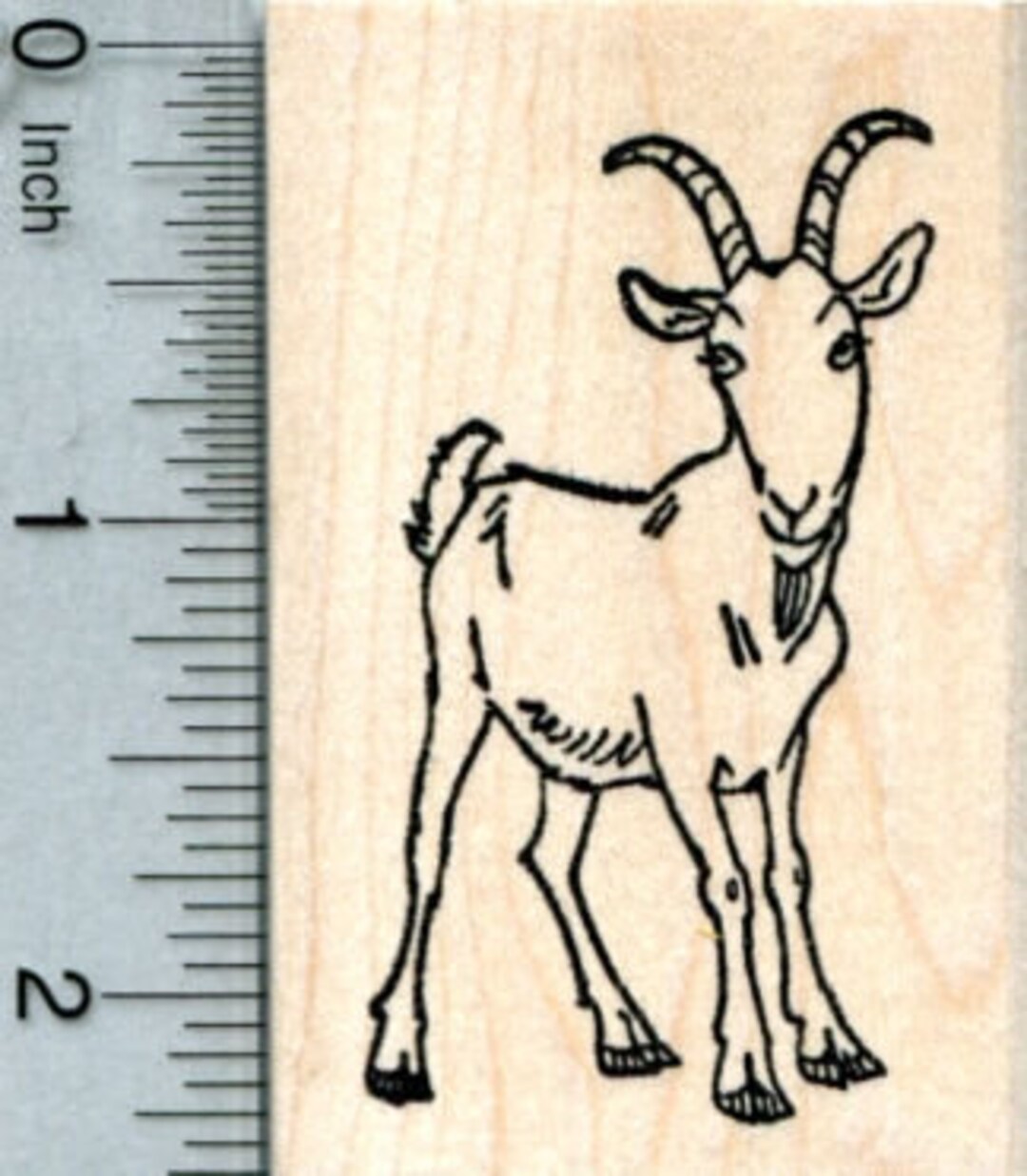 Goat Rubber Stamp H32702 Wood Mounted - Etsy