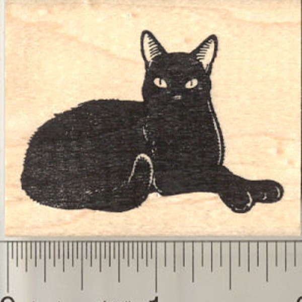 Cat Rubber Stamp - Etsy