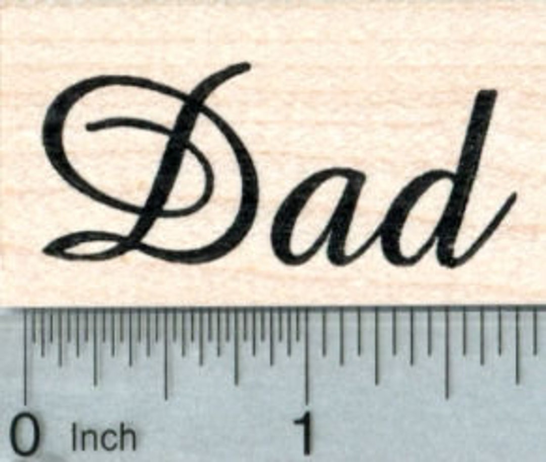 Dad Rubber Stamp, Father's Day Series D32509 Wood Mounted - Etsy