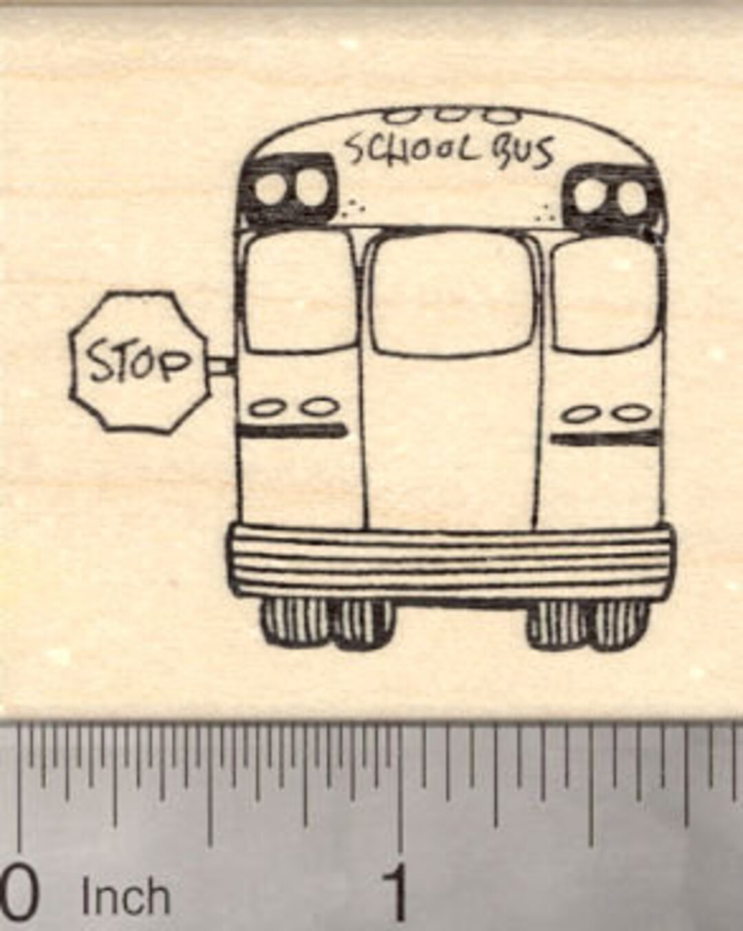 School Bus Rubber Stamp G25204 Wood Mounted - Etsy