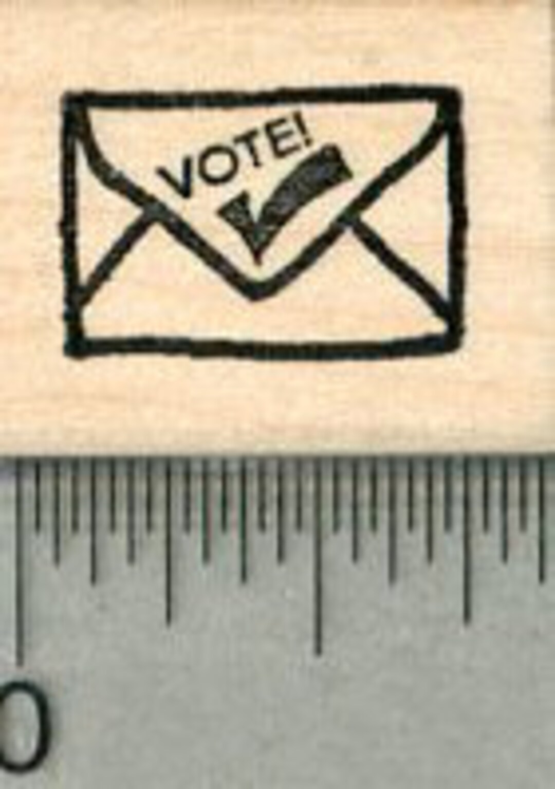 Vote by Mail Rubber Stamp, Small Ballot Envelope A36410 Wood Mounted - Etsy