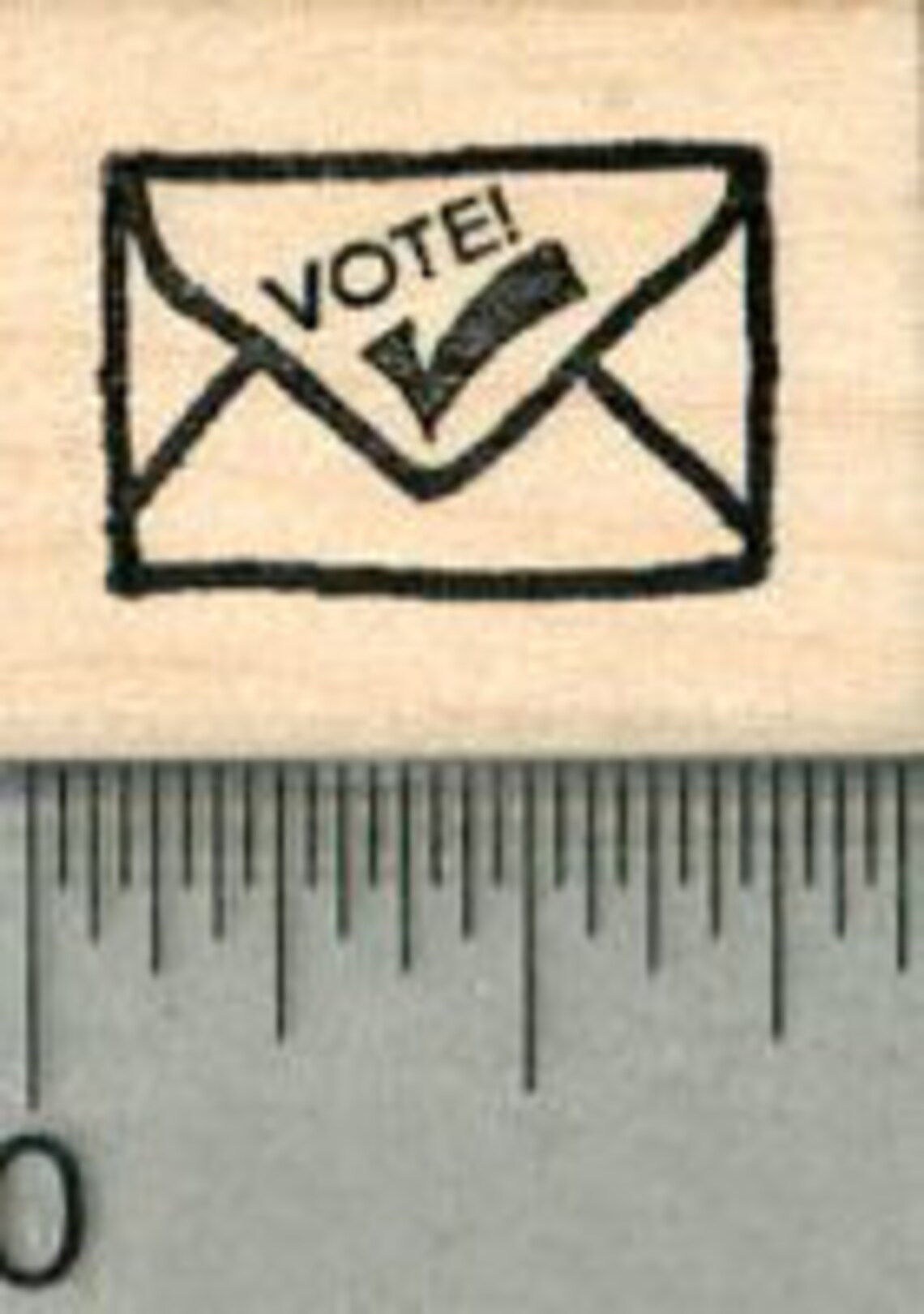 Vote by Mail Rubber Stamp, Small Ballot Envelope A36410 Wood Mounted - Etsy