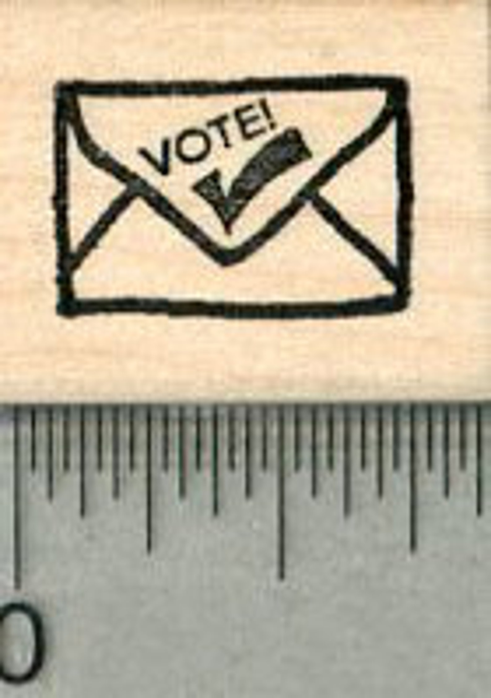 Vote by Mail Rubber Stamp, Small Ballot Envelope A36410 Wood Mounted - Etsy