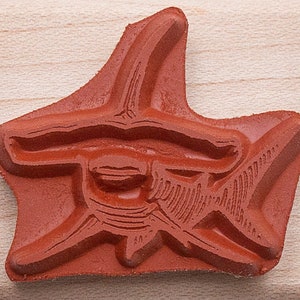 Hammerhead Shark Rubber Stamp, Small E38715 Wood Mounted - Etsy
