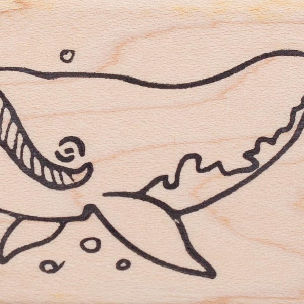 Whale Rubber Stamp - Etsy