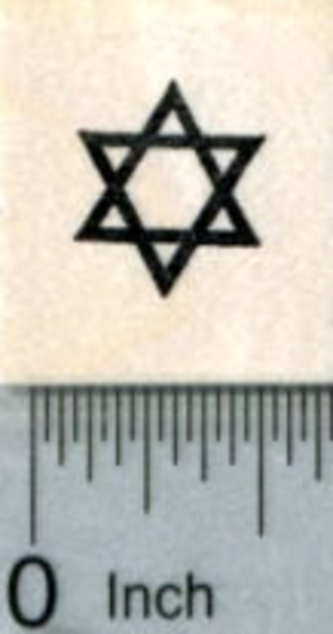 Tiny Star of David Rubber Stamp, 1/2 Inch, Calendar Series A31224 Wood ...