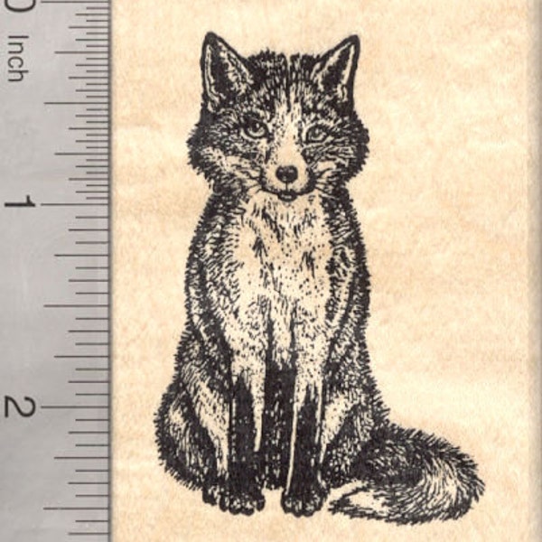 Fox Rubber Stamp - Etsy