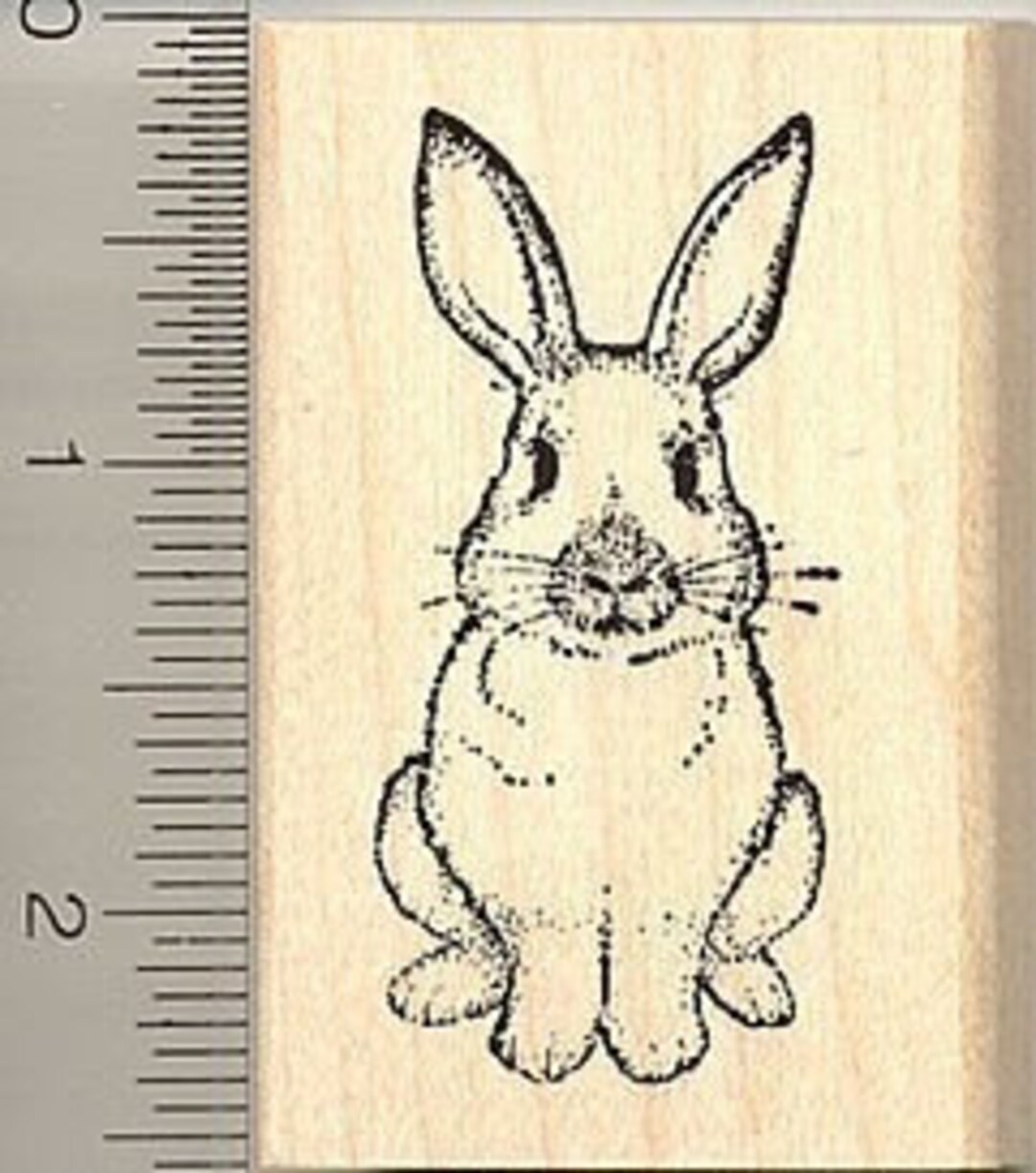 Sitting Rabbit Rubber Stamp H4804 Wood Mounted - Etsy