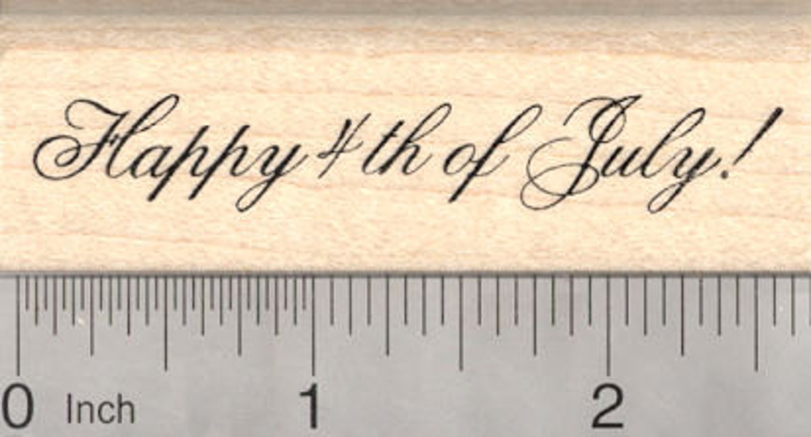 Happy 4th of July Rubber Stamp, American Independence Day E24707 Wood ...