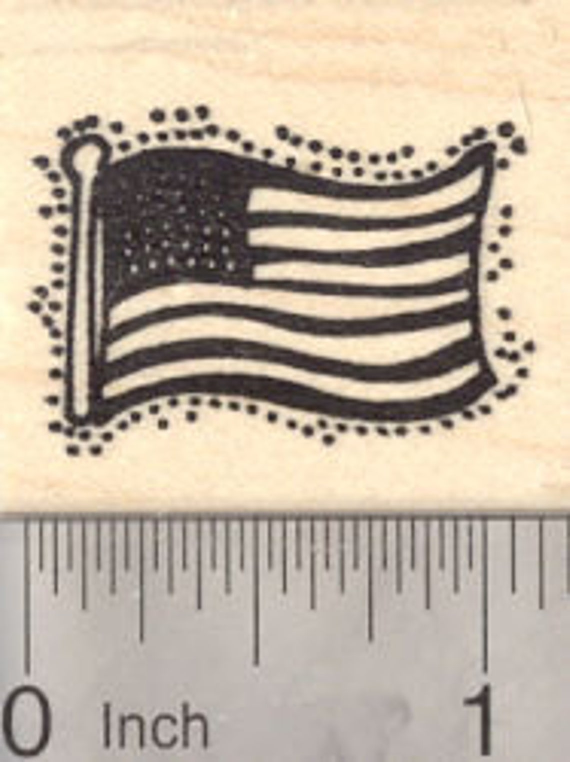 American Flag Rubber Stamp Flag of the United States of | Etsy