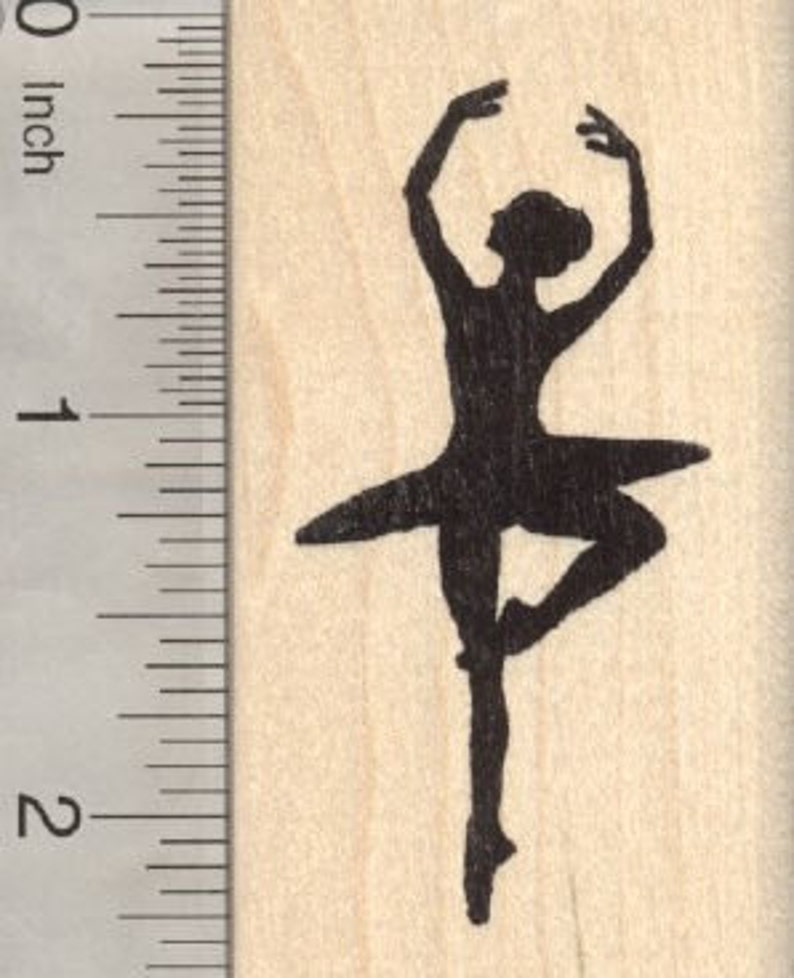 Ballerina Rubber Stamp Ballet Dancer H28312 Wood Mounted - Etsy