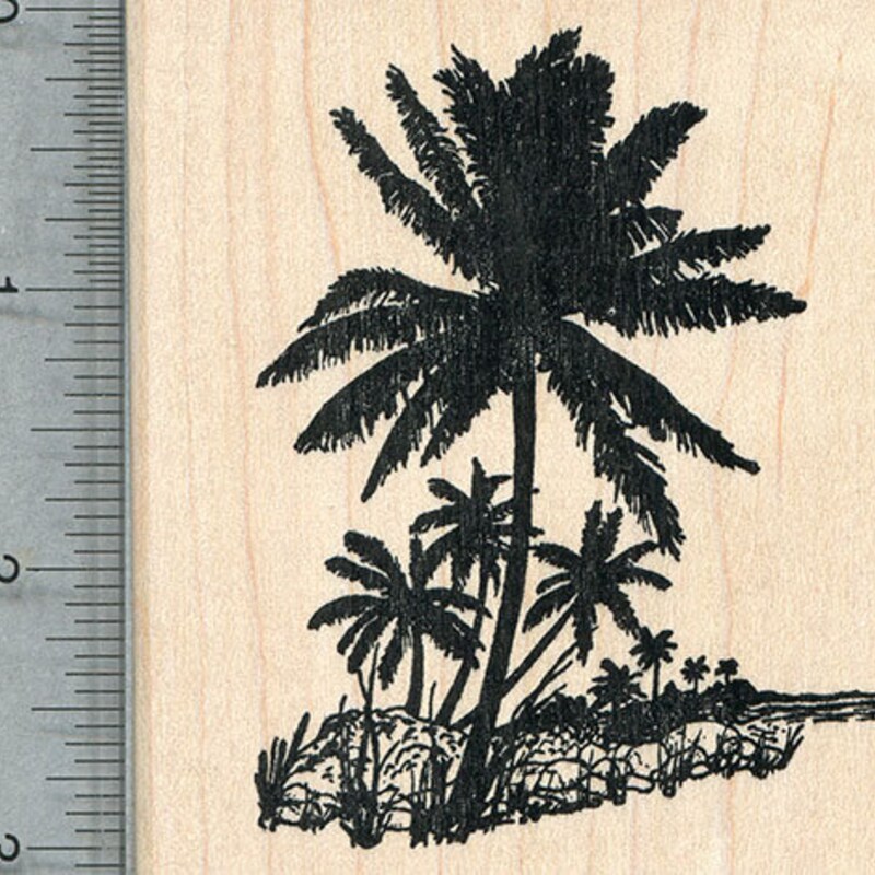 Palm Tree Stamp - Etsy