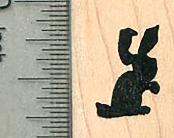 Leaping Bunny Rubber Stamp - Etsy