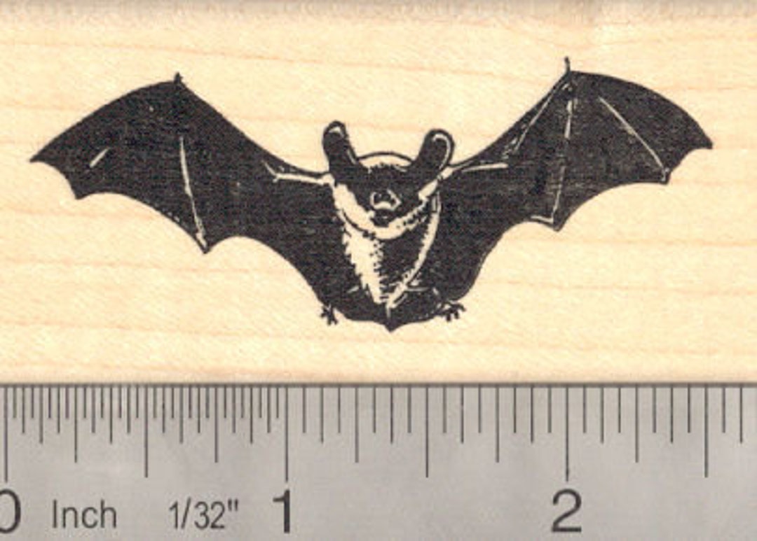 Realistic Bat Rubber Stamp G14102 Wood Mounted - Etsy