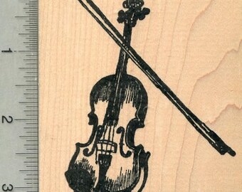 Violin Rubber Stamp - Etsy