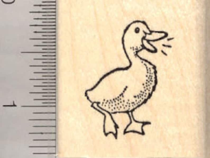 Small Duck Rubber Stamp B12002 Wood Mounted - Etsy