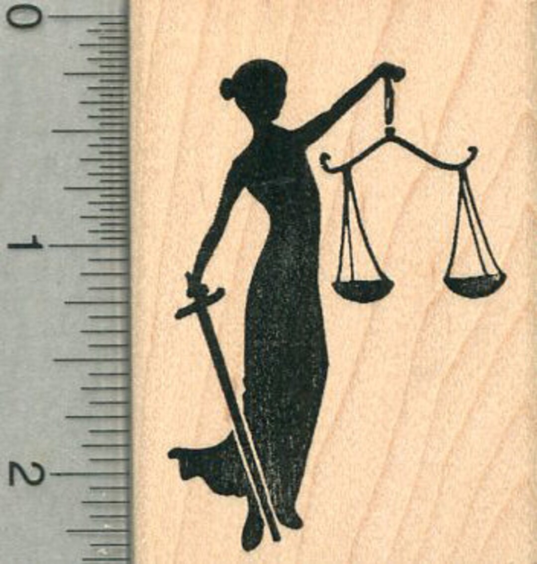 Lady Justice Rubber Stamp, Legal Series J36901 Wood Mounted - Etsy