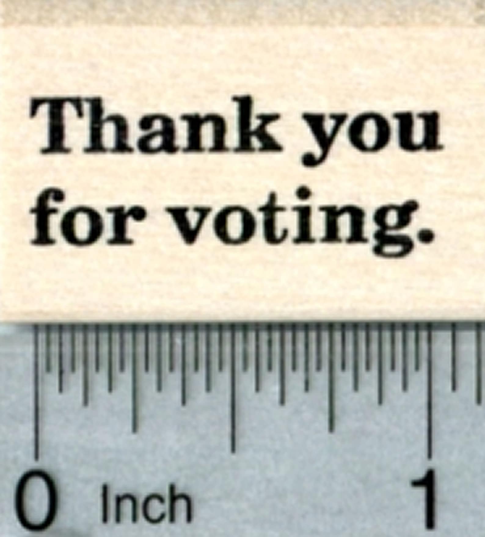 Voting Rubber Stamp Thank You A33718 Wood Mounted - Etsy