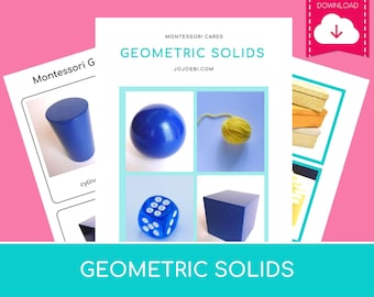 SPANISH Geometric Shapes 3 Part Cards Watercolor: (Instant Download) - Etsy