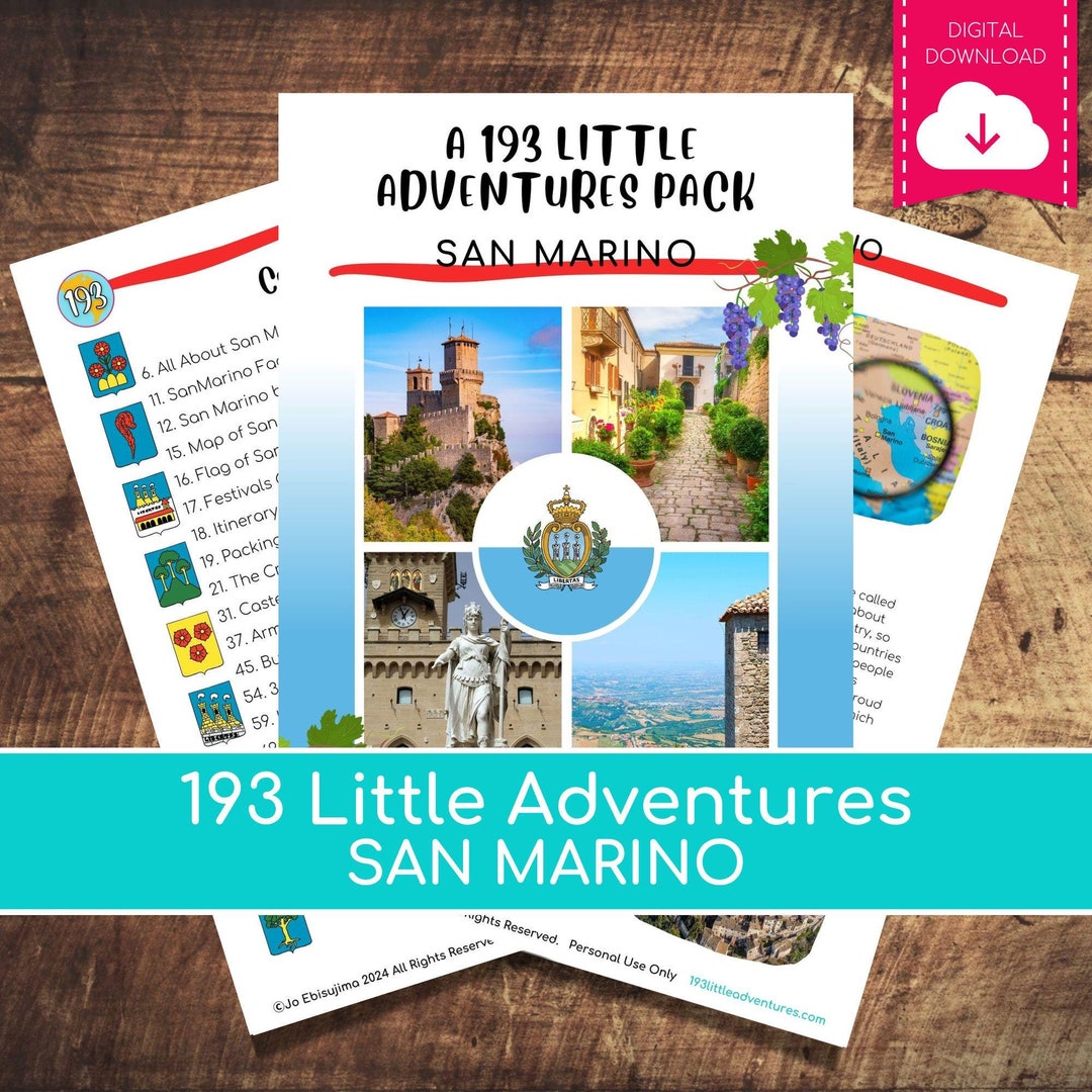 SAN MARINO a 193 Little Adventures Pack Printable Culture Packs for ...