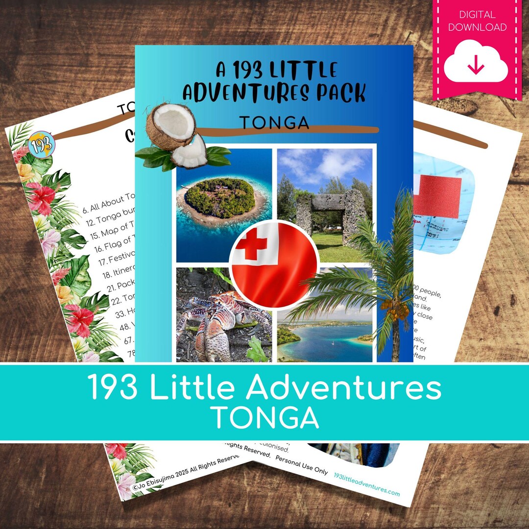 TONGA - a 193 Little Adventures Pack - Printable Culture Packs for ...