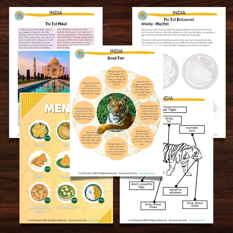 INDIA 193 Little Adventures Pack - Printable Culture Packs for Curious ...