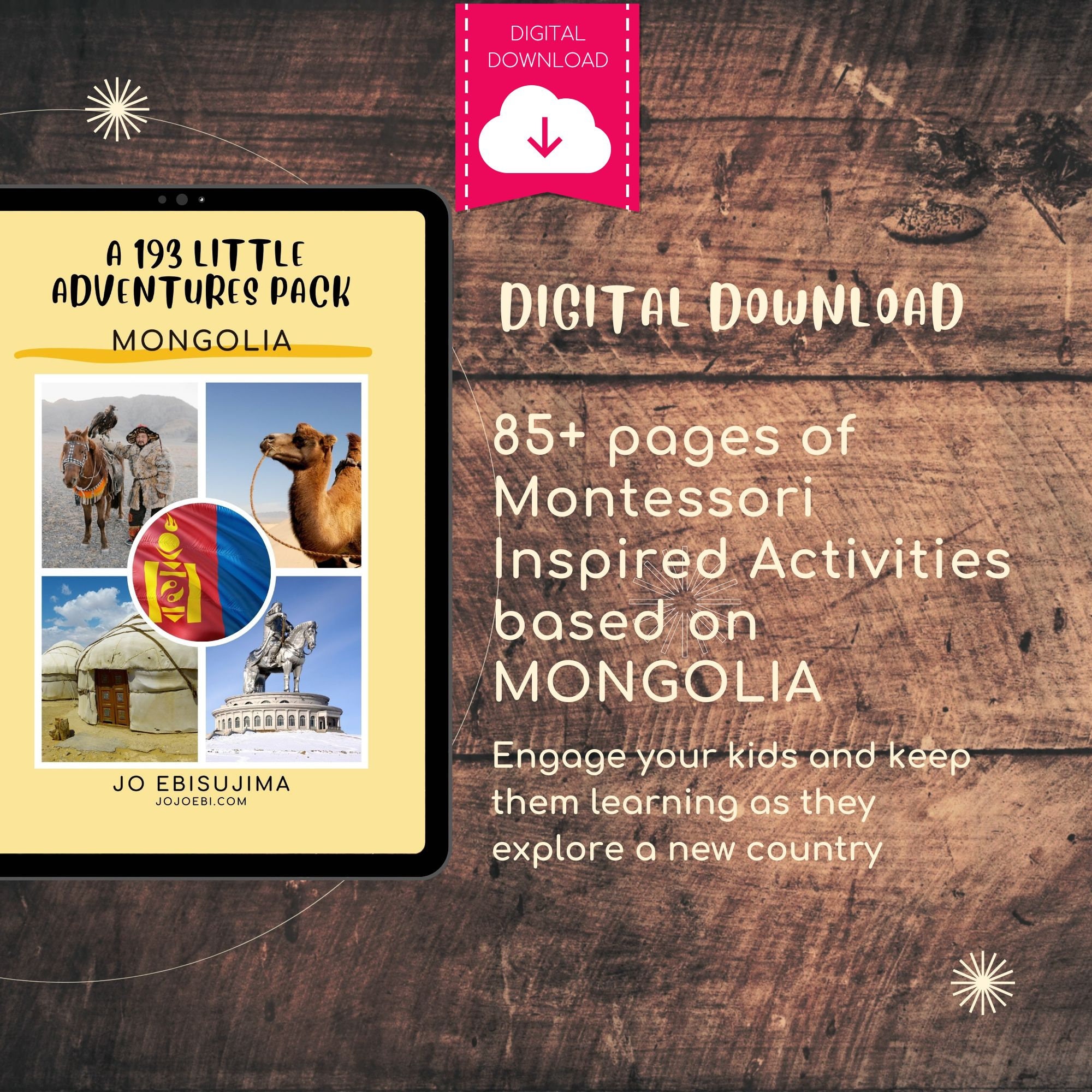 MONGOLIA A 193 Little Adventures Pack Printable Culture Packs for ...