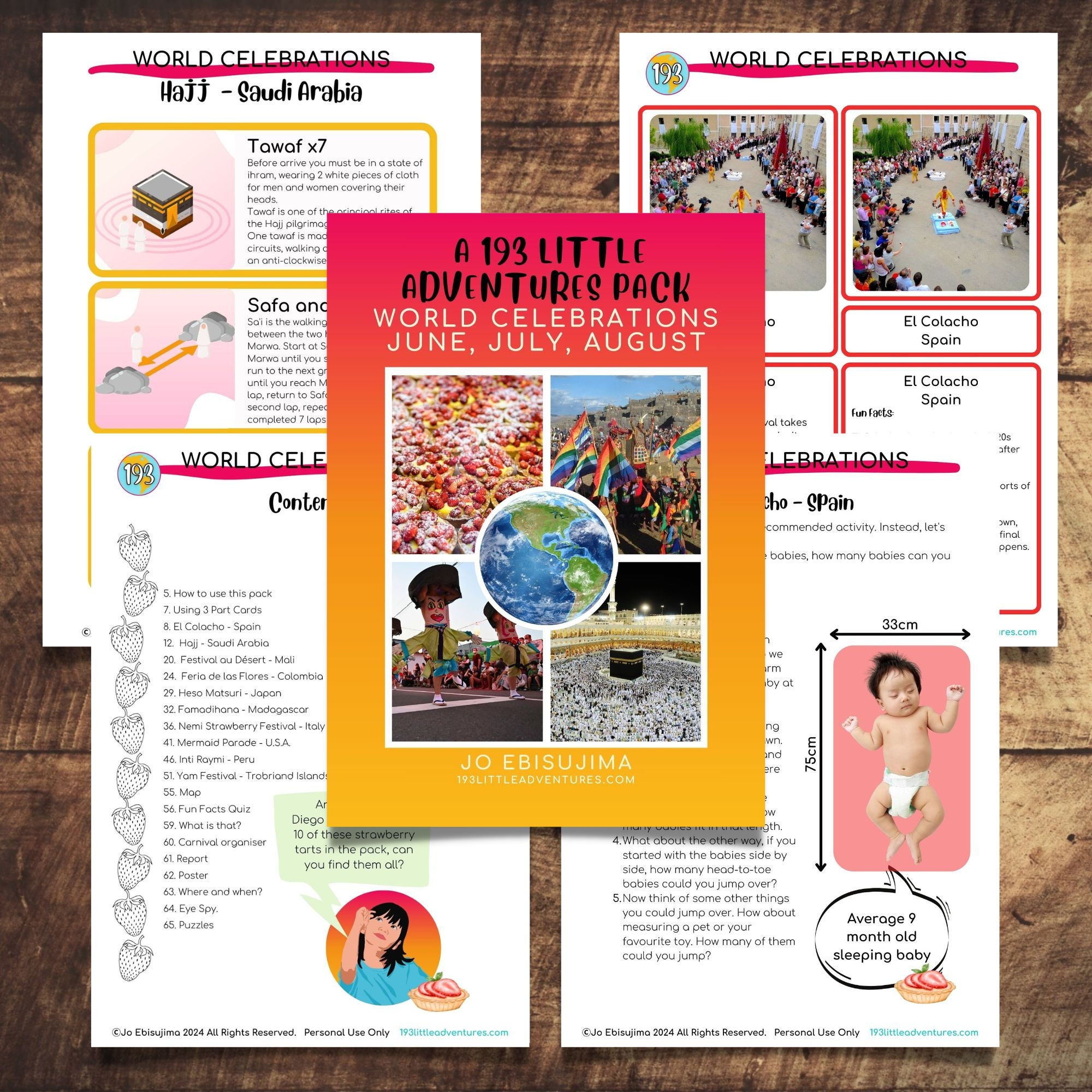 Festivals Around the World Pack 2- June, July, August - a 193 Little ...