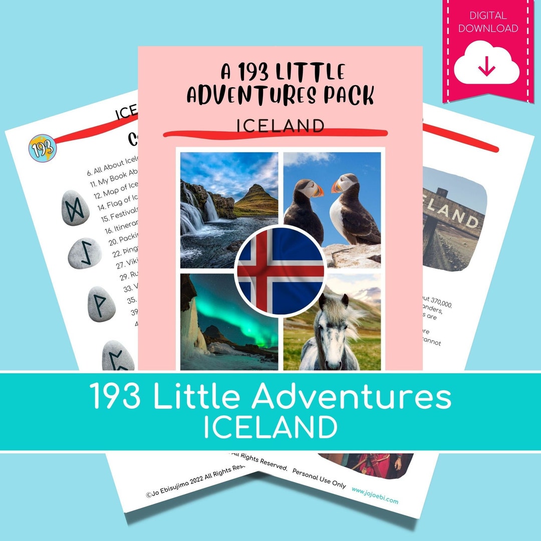 ICELAND 193 Little Adventures Pack - Printable Culture Packs for ...