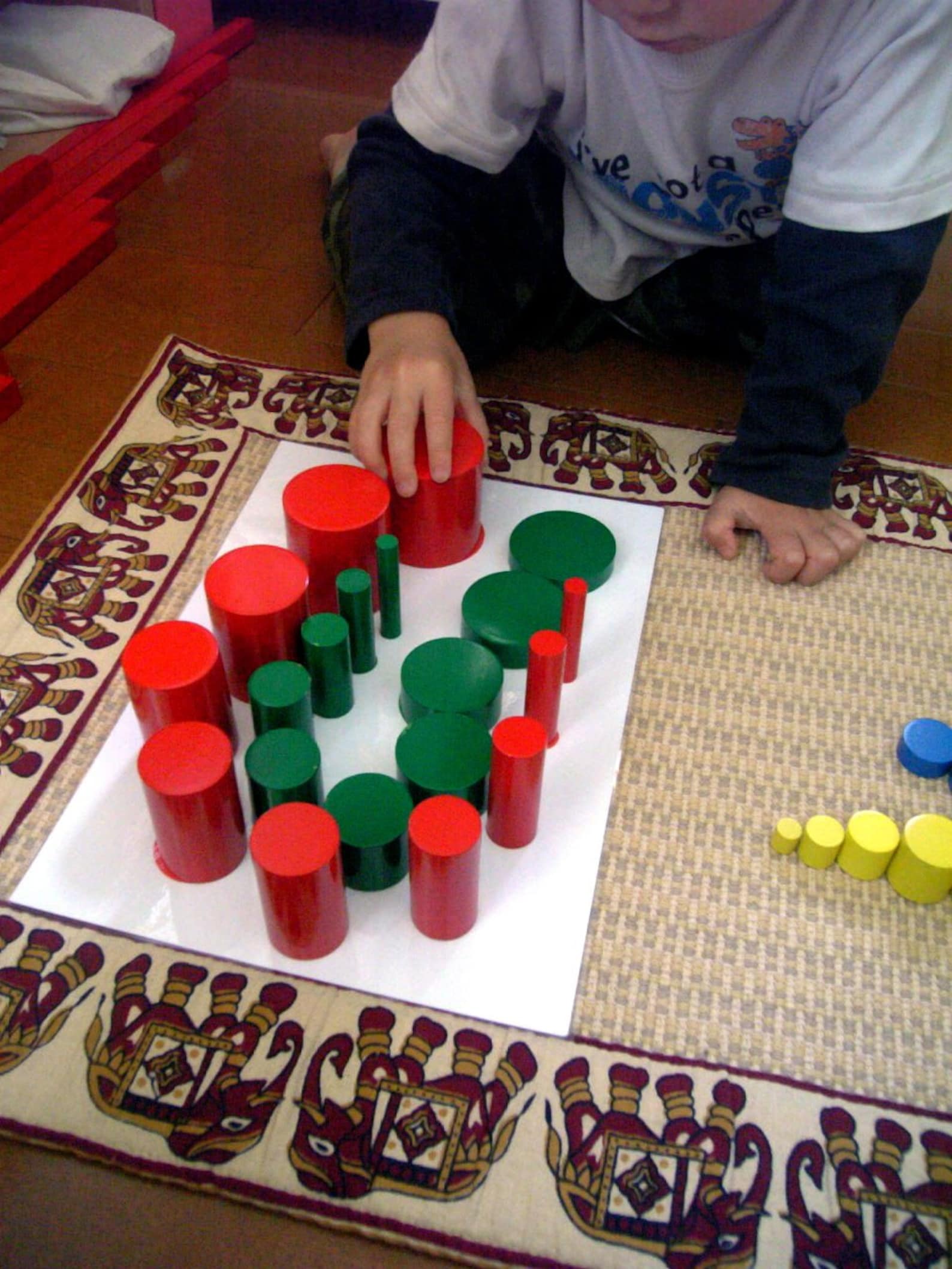 50+ Montessori Knobless Cylinders Extension Patterns Base Cards & 3D ...