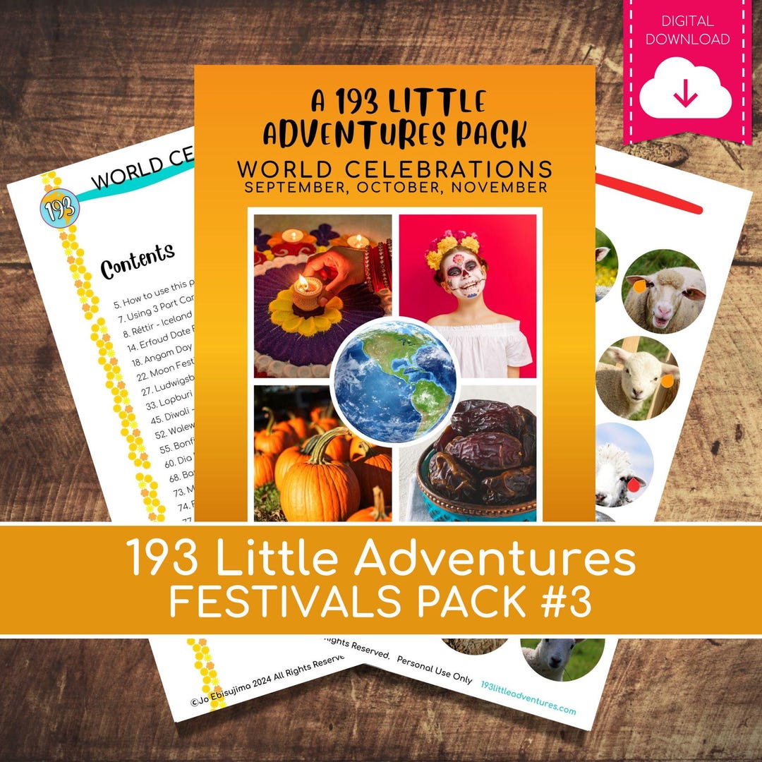 Festivals Around the World Pack 3- September, October, November - a 193 ...