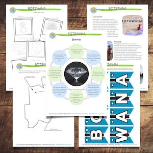 BOTSWANA 193 Little Adventures Pack - Printable Culture Packs for ...