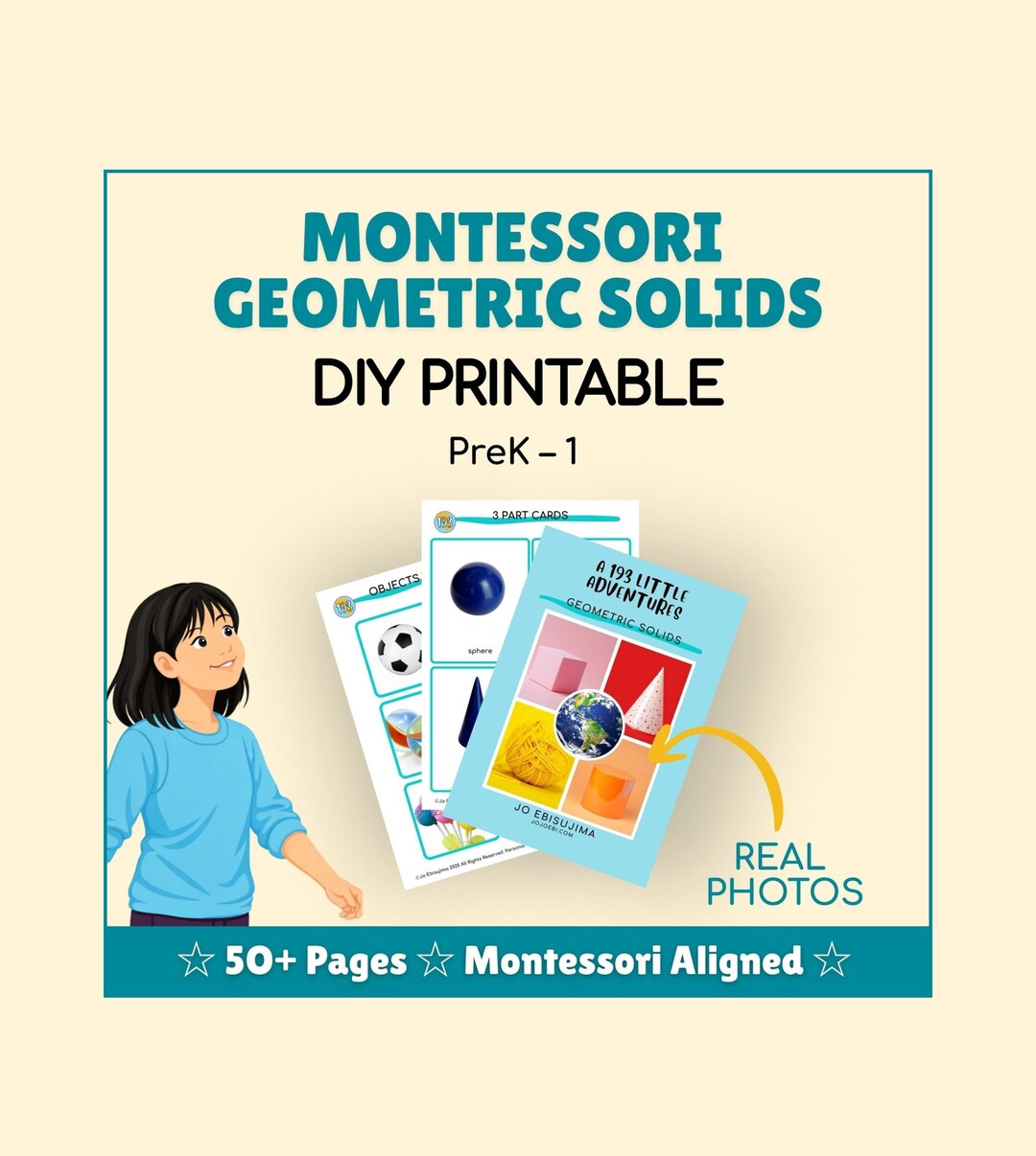 Montessori Geometric Solids 3-part Cards (PDF) and Activities - Etsy