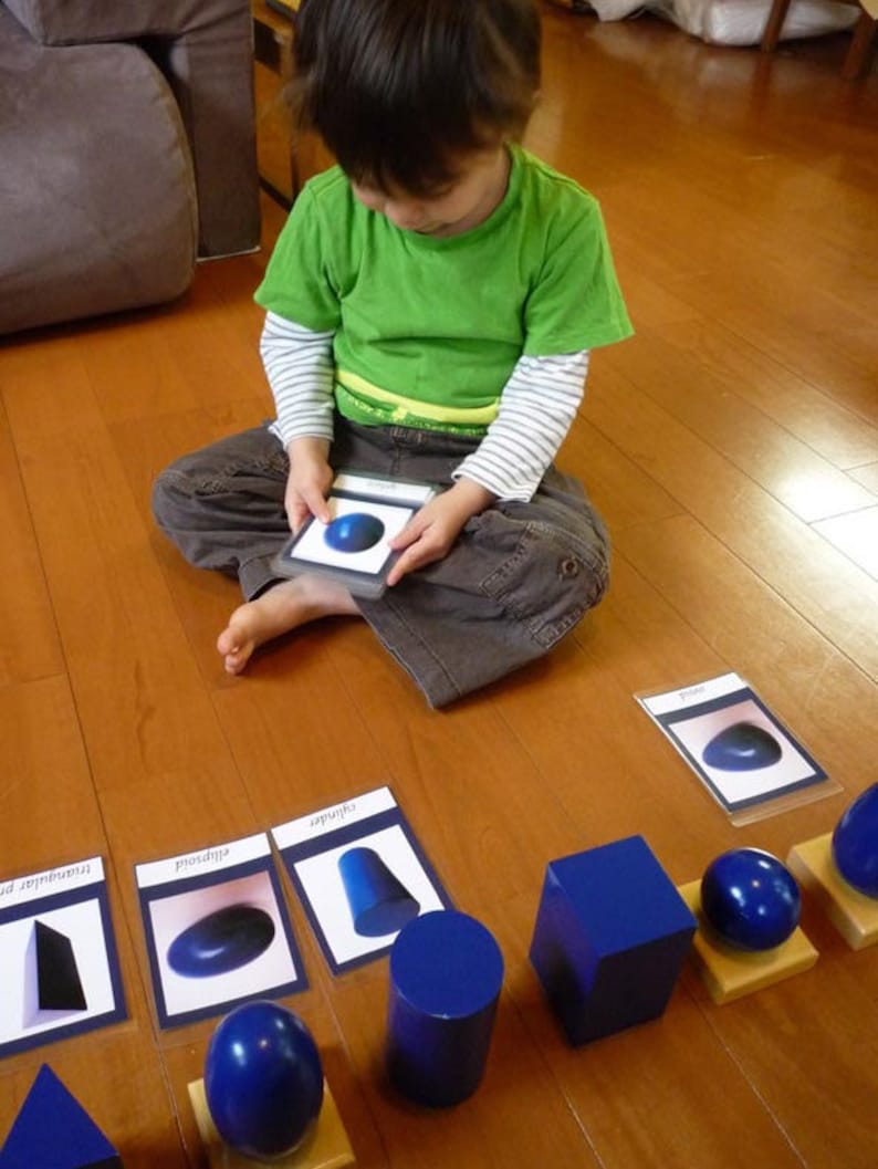 Montessori Geometric Solids 3-part Cards (PDF) and Activities - Etsy