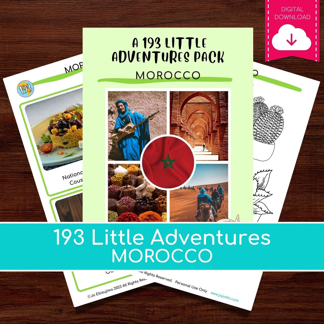 MOROCCO. 193 Little Adventures Pack - Printable Culture Packs for ...