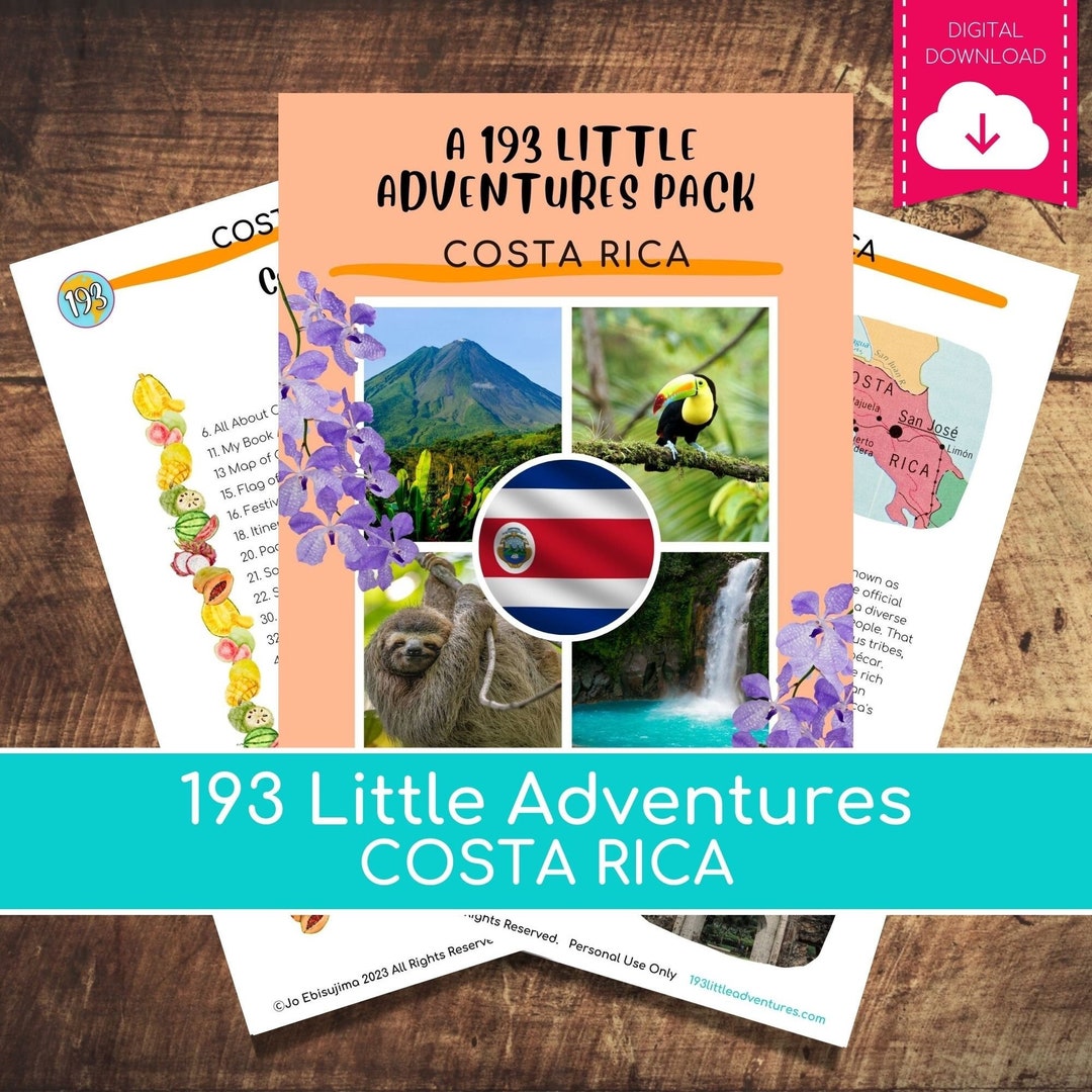 COSTA RICA 193 Little Adventures Pack - Printable Culture Packs for ...