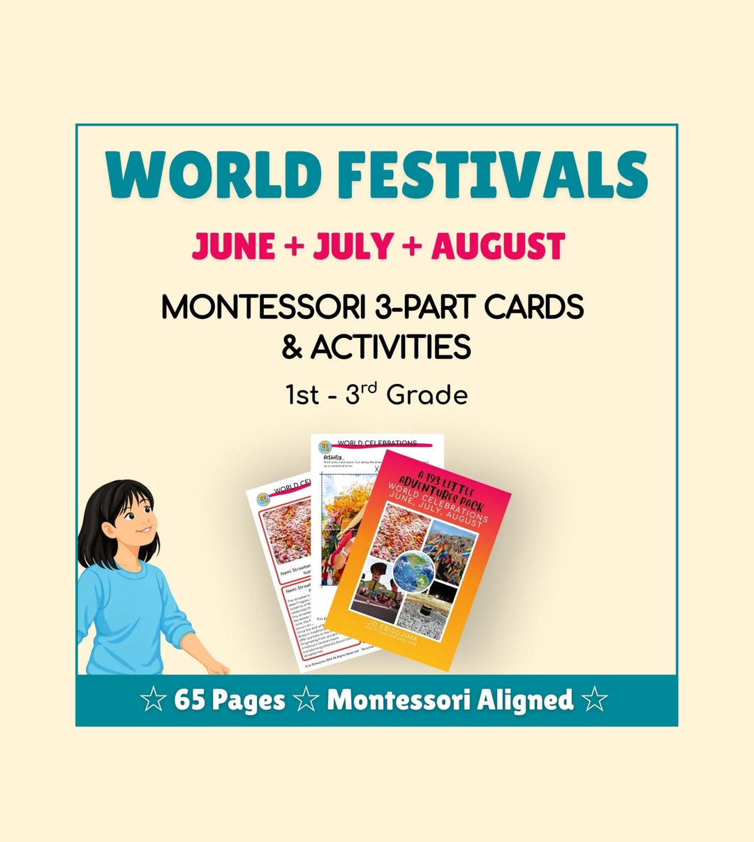Festivals Around the World Pack 2- June, July, August - a 193 Little ...