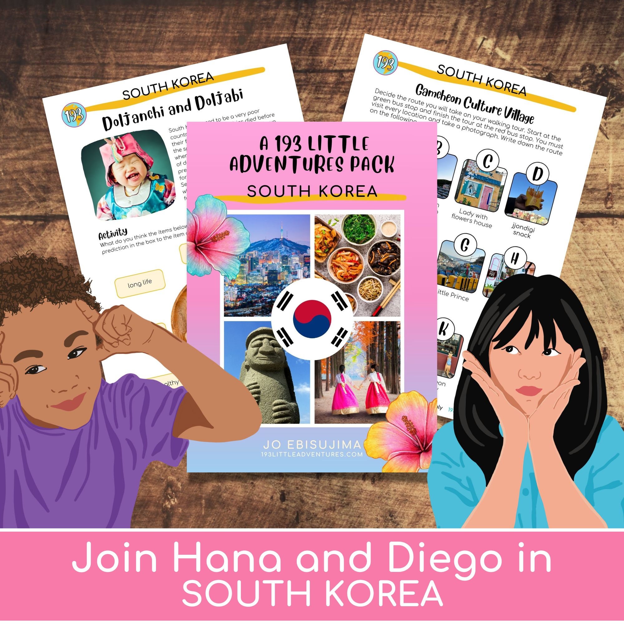 SOUTH KOREA a 193 Little Adventures Pack - Printable Culture Packs for ...