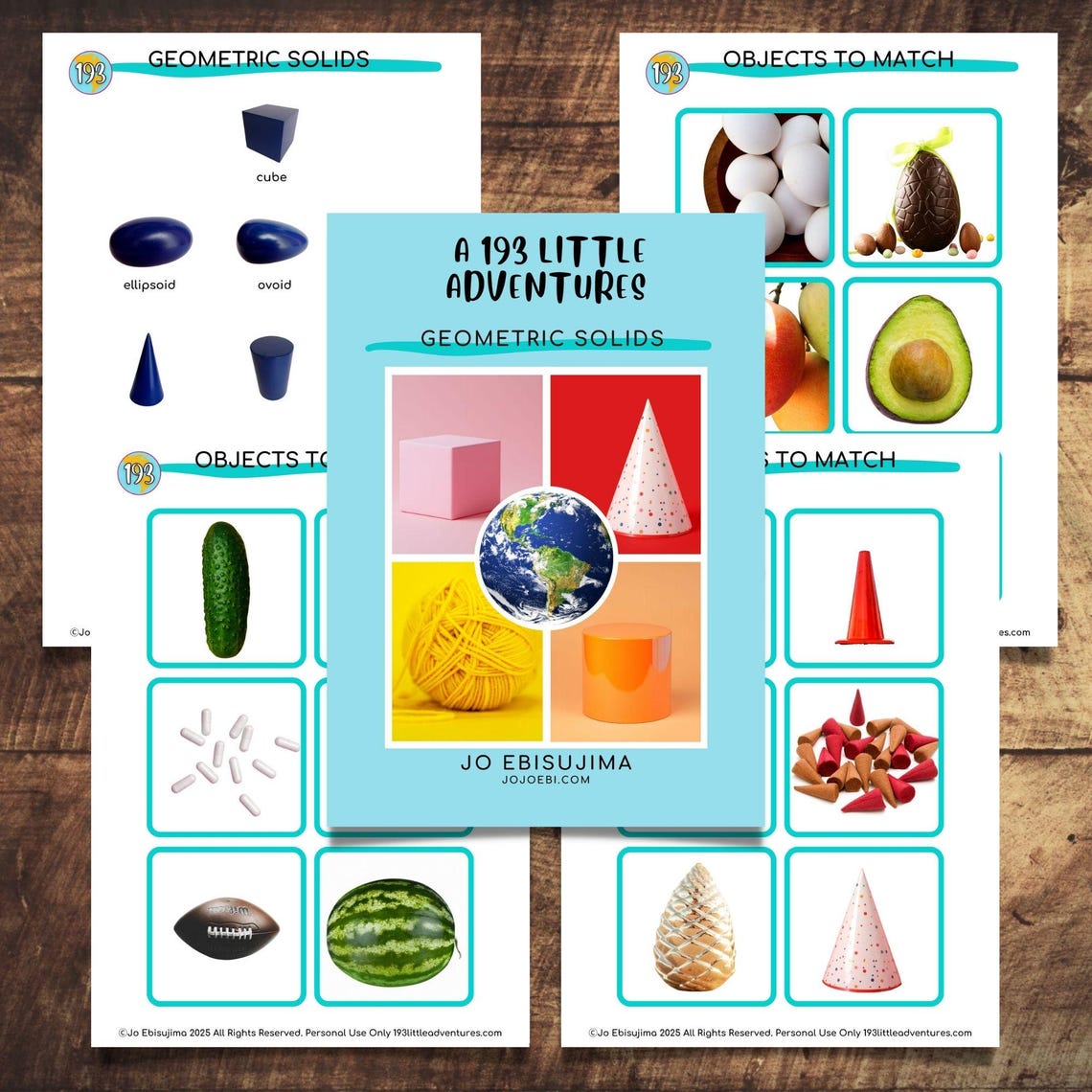 Montessori Geometric Solids 3-part Cards (PDF) and Activities - Etsy