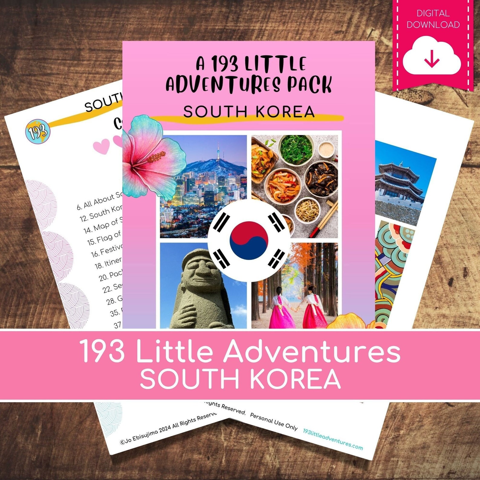 SOUTH KOREA a 193 Little Adventures Pack - Printable Culture Packs for ...