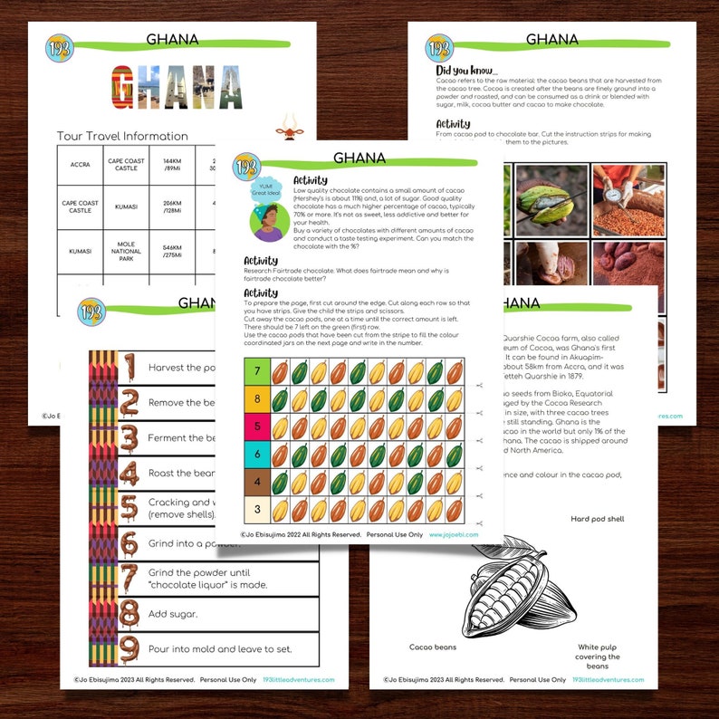 GHANA - 193 Little Adventures Pack - Printable Culture Packs for ...