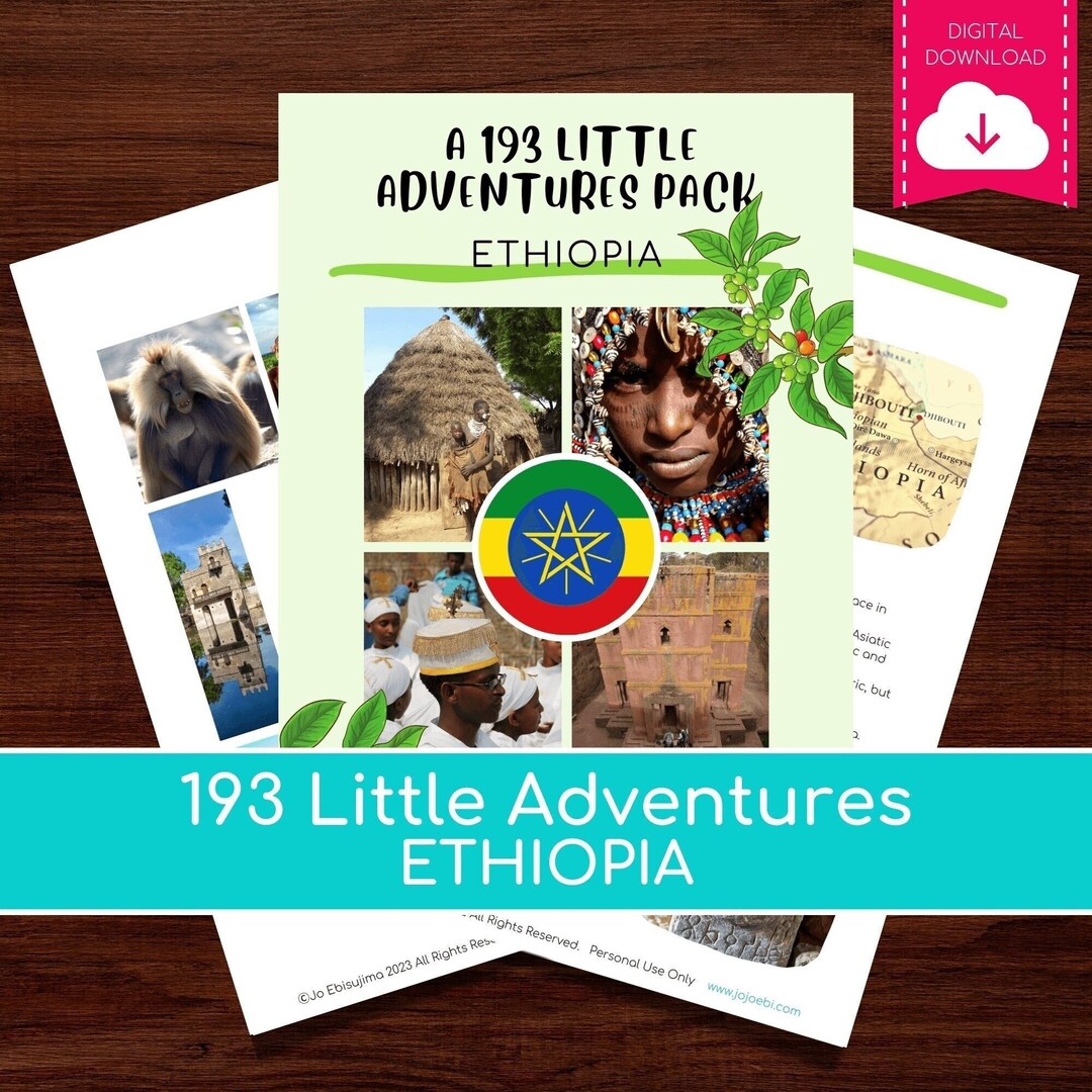 ETHIOPIA 193 Little Adventures Pack - Printable Culture Packs for ...