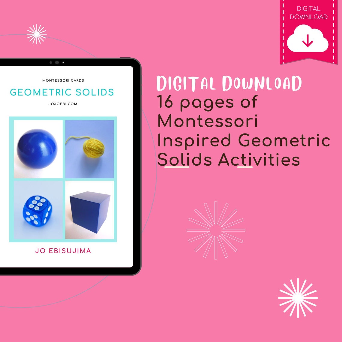Montessori Geometric Solids 3 Part Cards PDF Montessori - Etsy