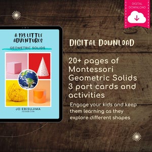 Montessori Geometric Solids 3-part Cards (PDF) and Activities - Etsy